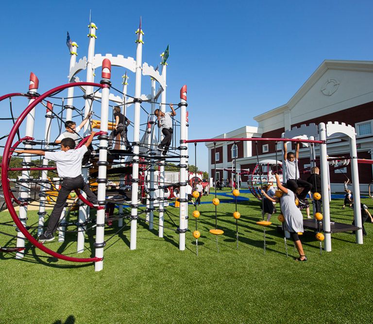 Castle Themed Playground - Apostolic Church | Playground Grass